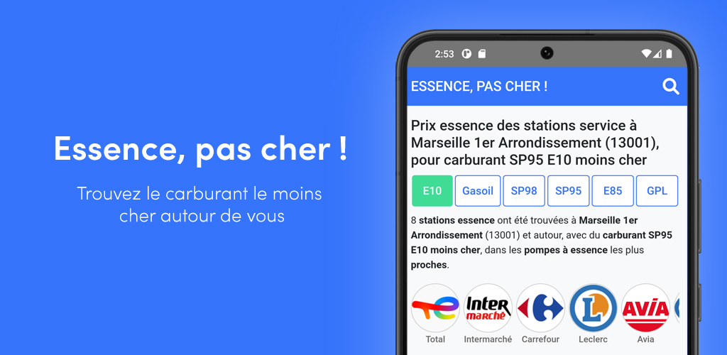 Notre application gratuite pour trouver du carburant moins cher dans ...